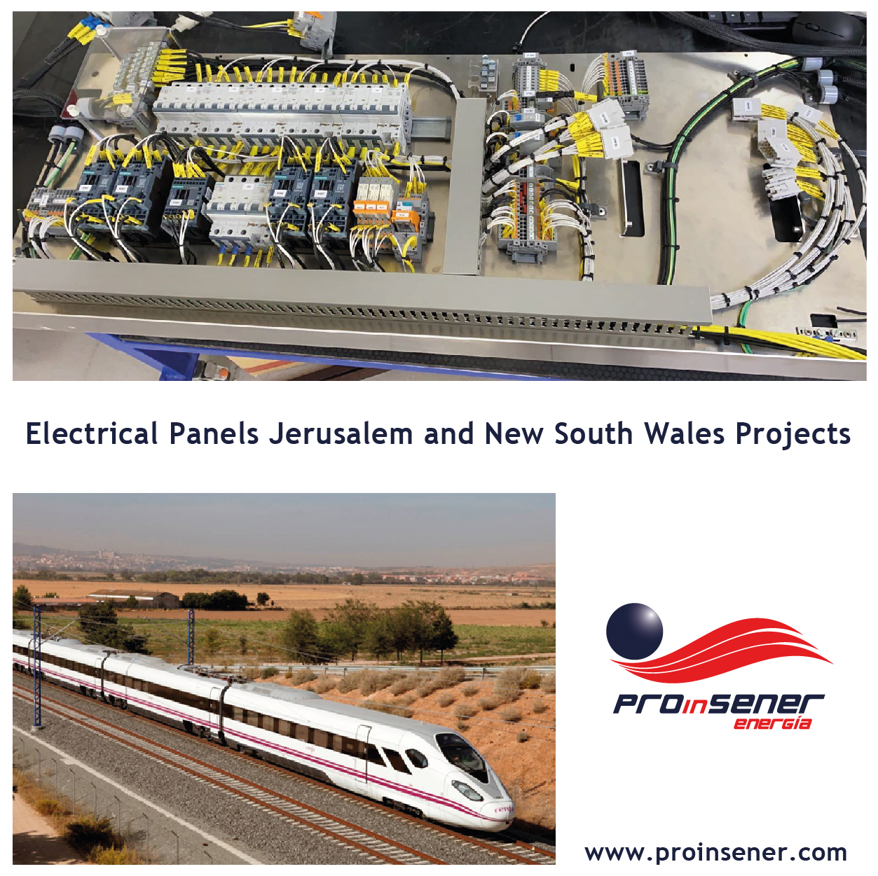 Electrical Panels Jerusalem and New South Wales Projects - Proinsener Group